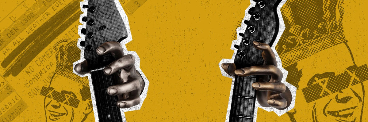 Hand shaped guitar hangers by GuitarGrip