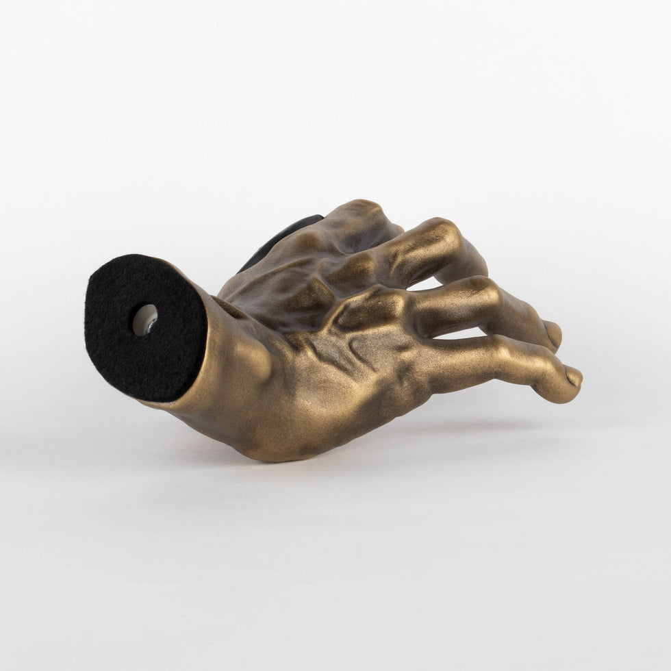 Right Hand Gold Finished Guitar Wall Hanger by GuitarGrip