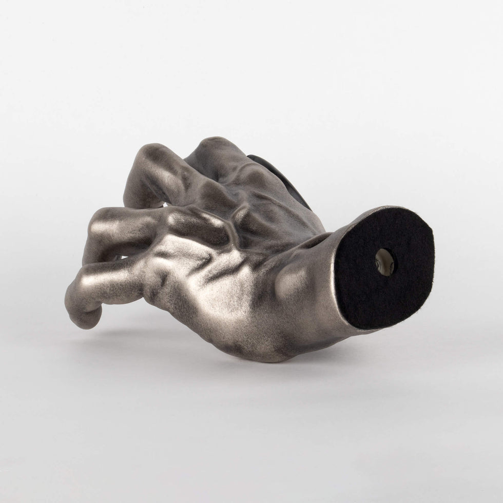 Guitar Wall Hanger – Silver Left Hand Guitar Wall Mount | GuitarGrip